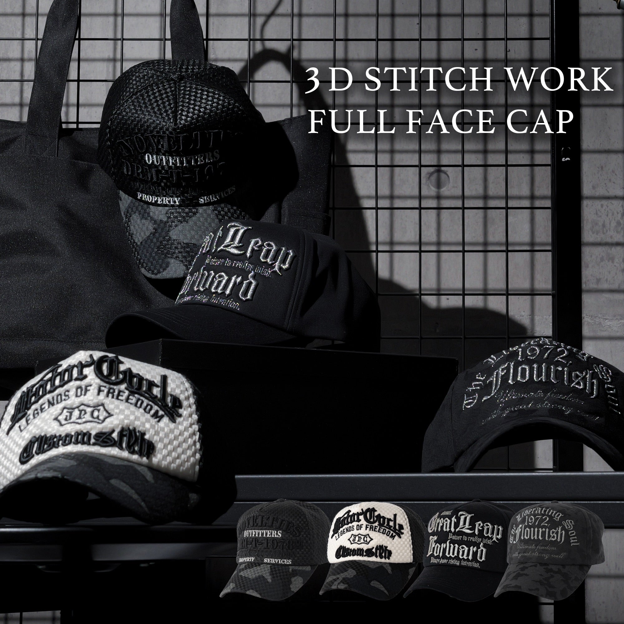 [NEVEREND] 立体刺繍 バイカーキャップ - AWC | active worker components – AWC │ active worker components