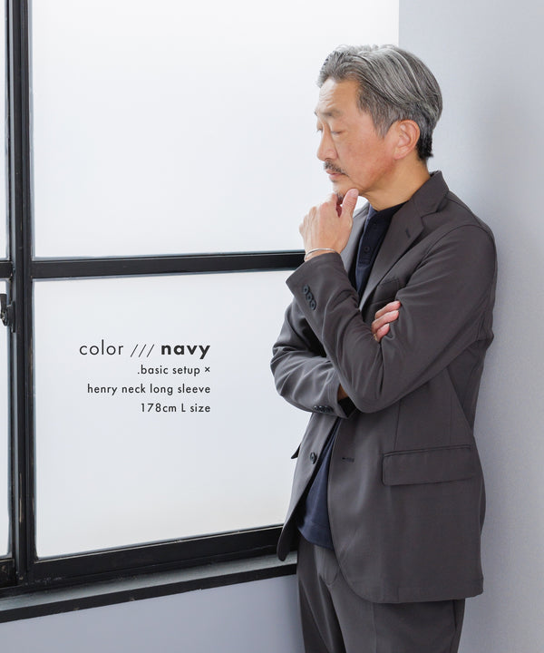 [AWC] ジャケット専用 メランジ調 ドレスTシャツ-長袖 AWC | active worker components – AWC │ active worker components