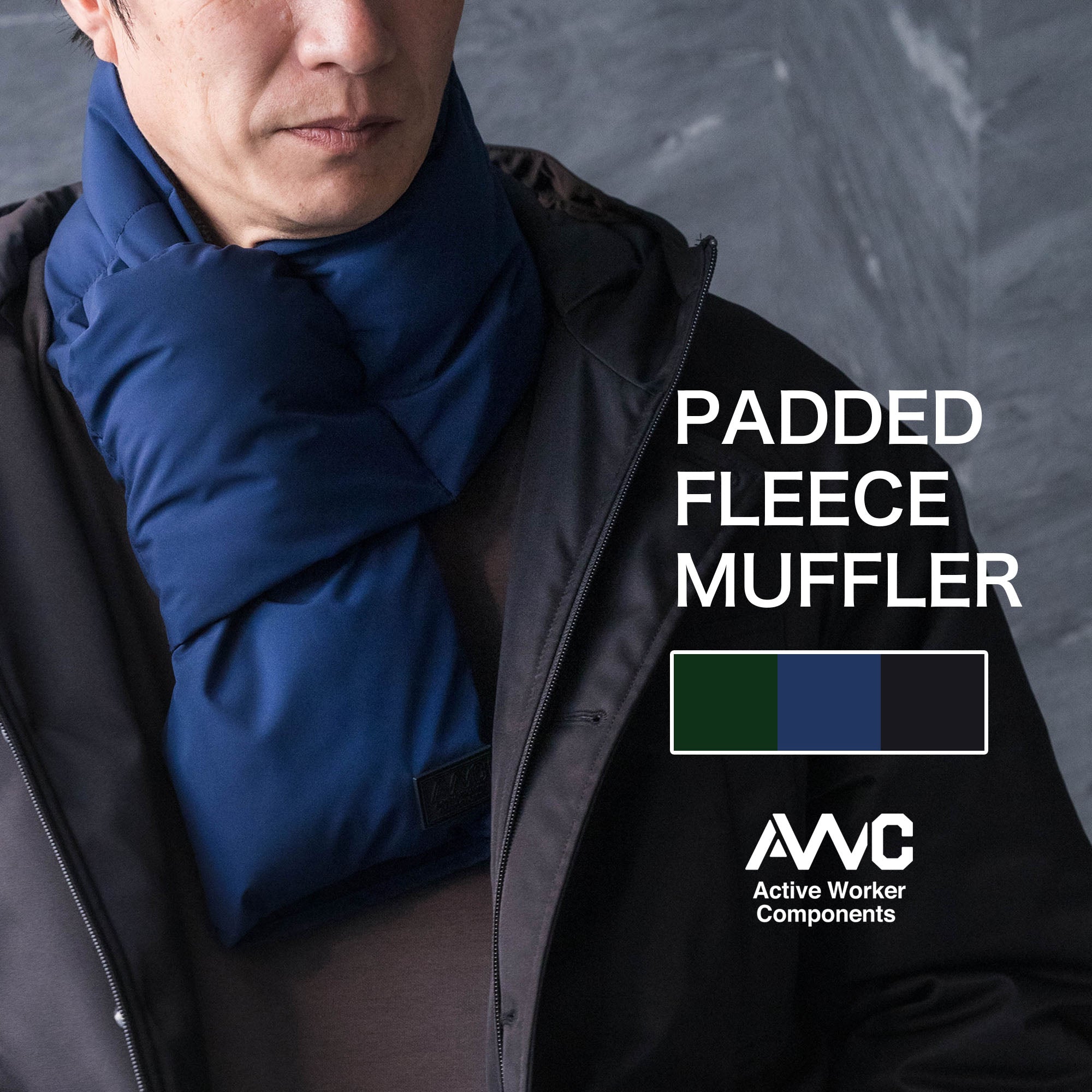 [AWC]パデット × フリース パッカブルマフラー – AWC │ active worker components